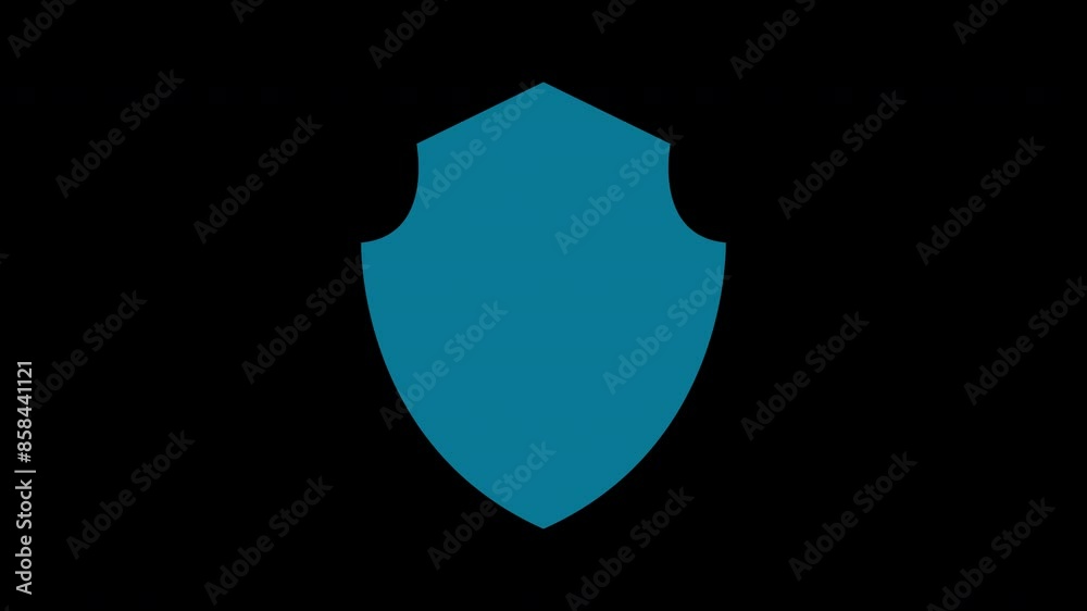 shield animated footage template, shield logo icon animated footage ...