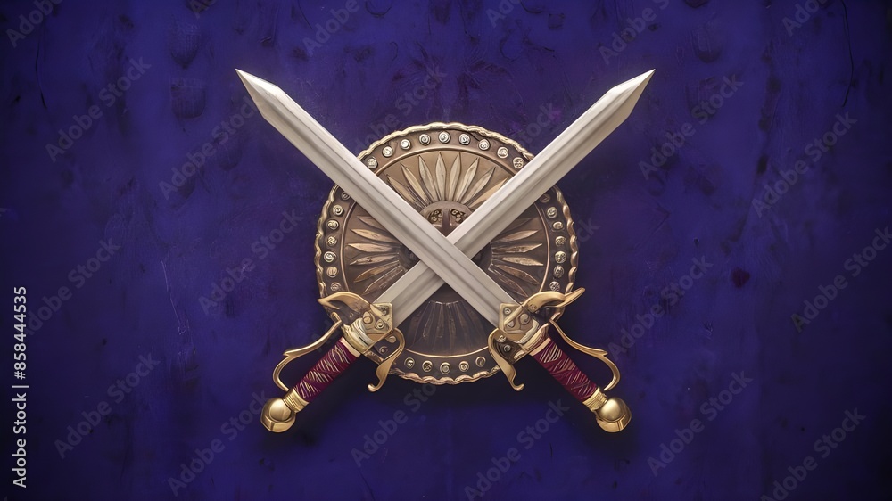 Heritage Indian Shield with Talwar Swords - Strength and Tradition ...