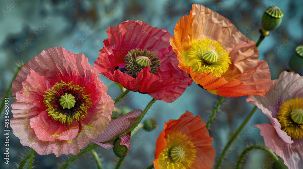 Variety of Poppy Flowers: A High-Resolution Artistic Showcase of ...