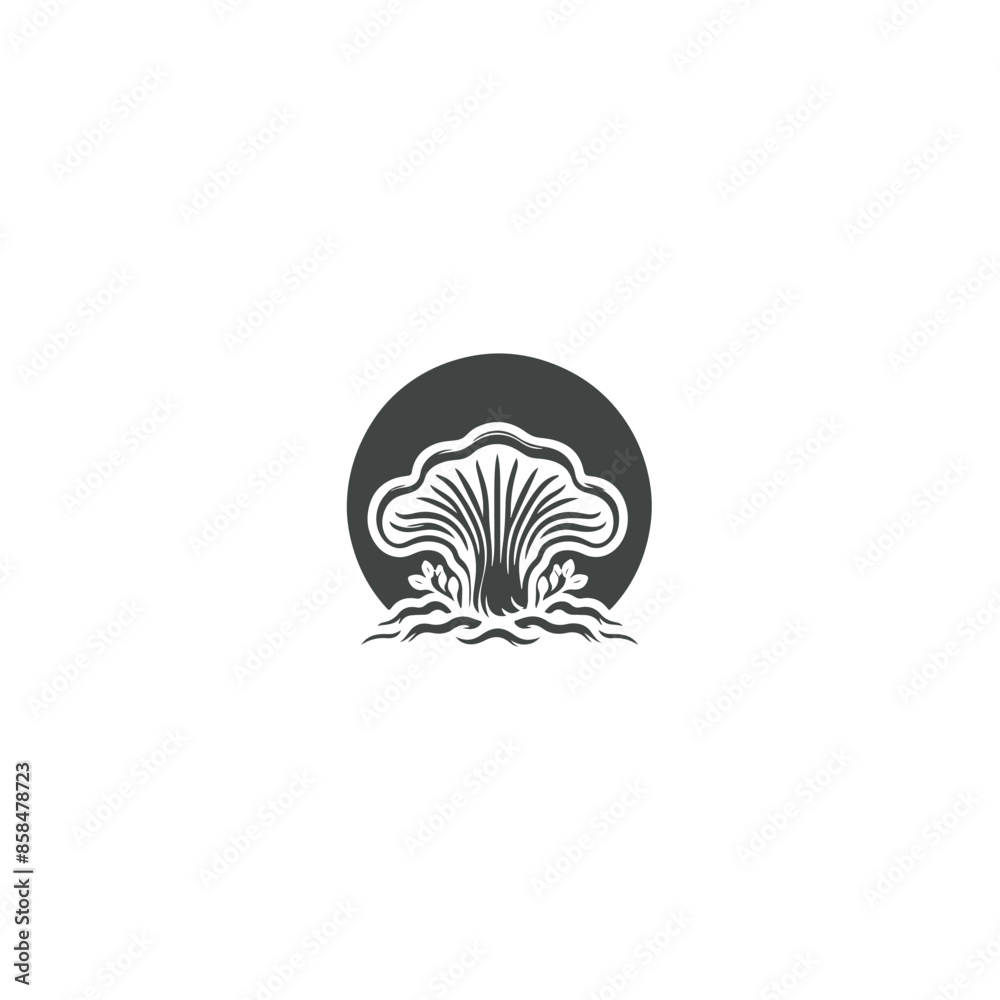 Vetor de Mushroom Logo Vector , Mushroom silhouette, mushroom farm logo ... Vetor de Mushroom Logo Vector , Mushroom silhouette, mushroom farm logo ...