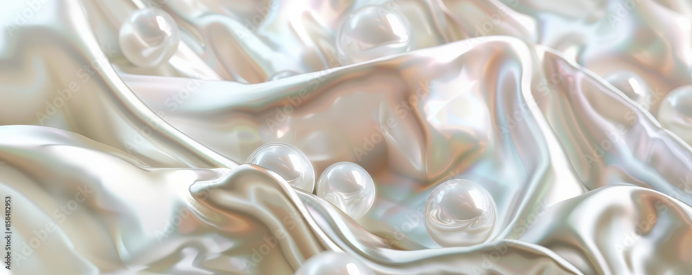 Elegant pearl background with a smooth, iridescent texture and subtle ...