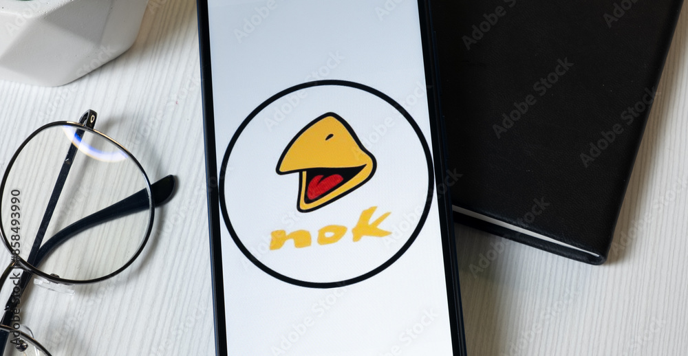 New York, USA - 1 June 2024: Nok Airlines Logo on Phone Screen, Company ...