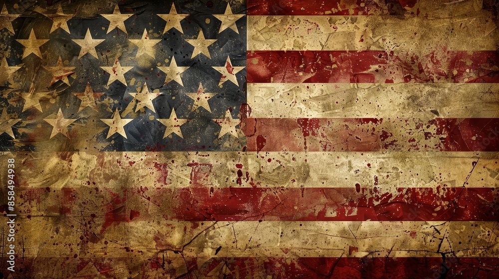 Vibrant and striking patriotic Americana-themed wallpaper design with ...