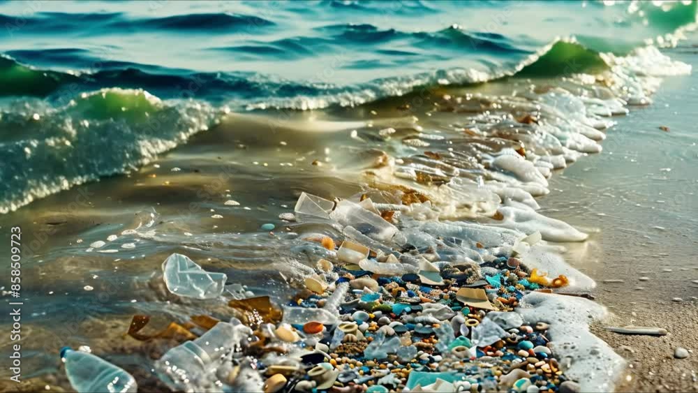 Marine microplastic pollution contaminates large bodies of water ...