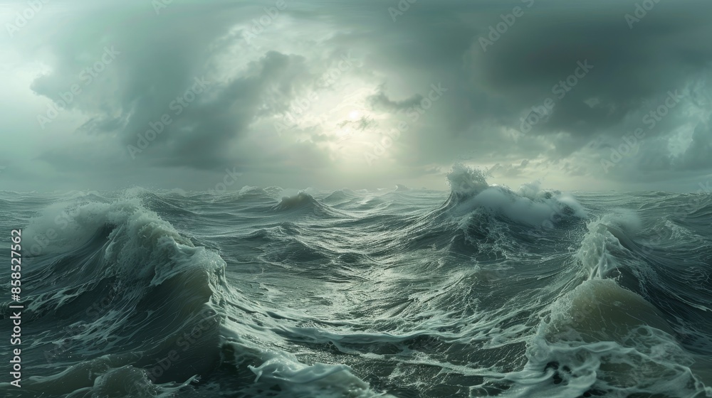 Stormy sea hdri environment map Stock Illustration | Adobe Stock