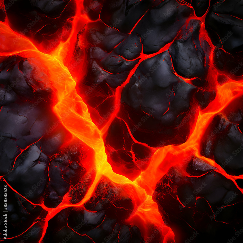 Lava texture fire background rock volcano magma molten hell hot flow ...