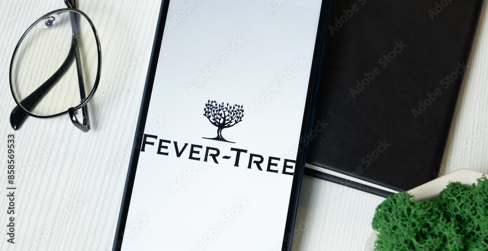 New York, USA - 1 June 2024: Fever-Tree Drinks Logo on Phone Screen ...