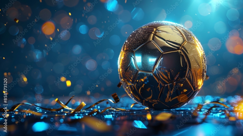 Soccer European championship. 2024 Abstract blue background soccer ...