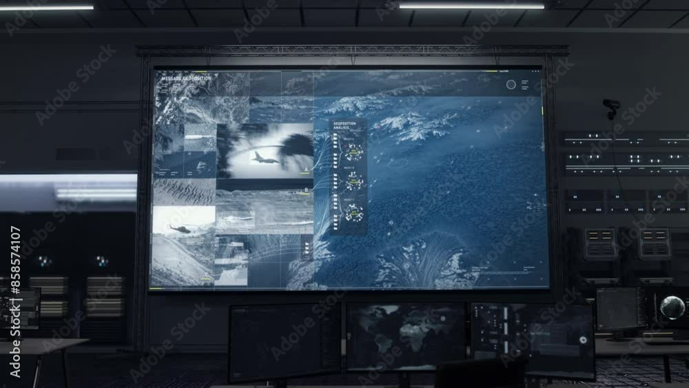 Spy globe map analysis system calculating the location of the enemy ...
