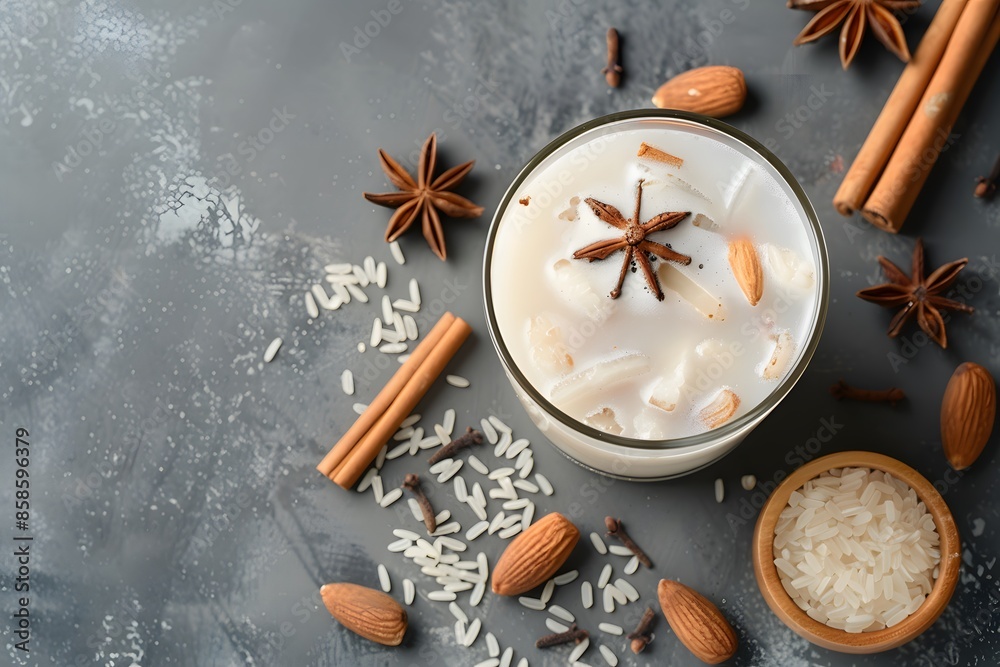 Traditional Mexican Horchata with Cinnamon and Almonds, Refreshing Rice ...