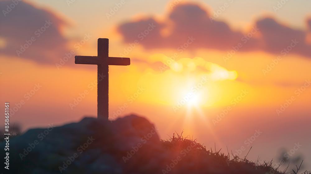 Brightly shining new year 2024, rising sun, sunrise and sunset ...