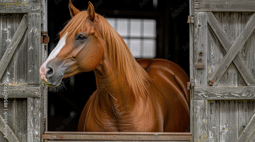 'horse stall agriculture animal barn bar bay boarding brown building ...