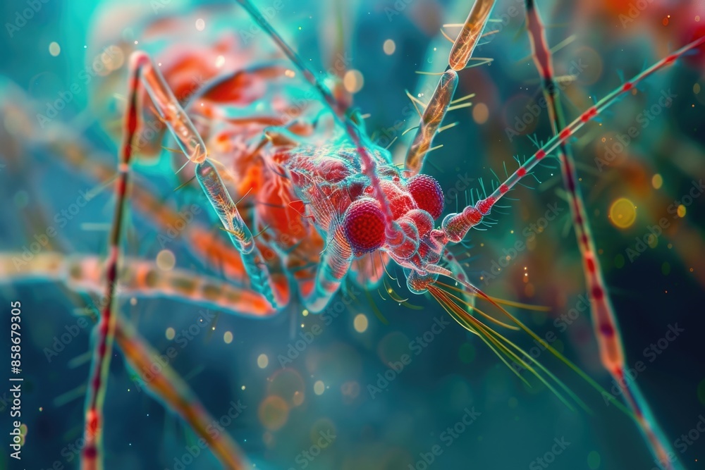 Microscopy images of malaria parasites within blood cells, featuring ...