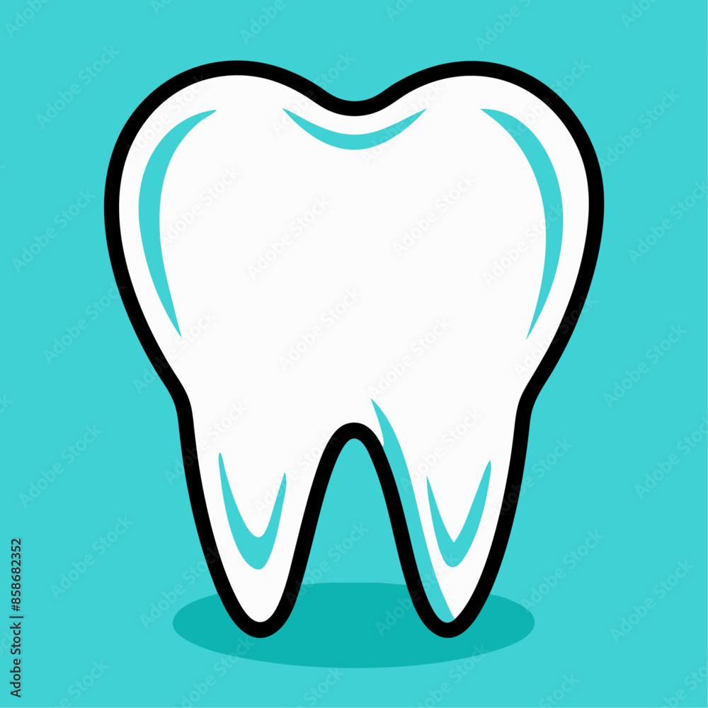 Tooth clipart cartoon Illustration drawing Stock Vector | Adobe Stock
