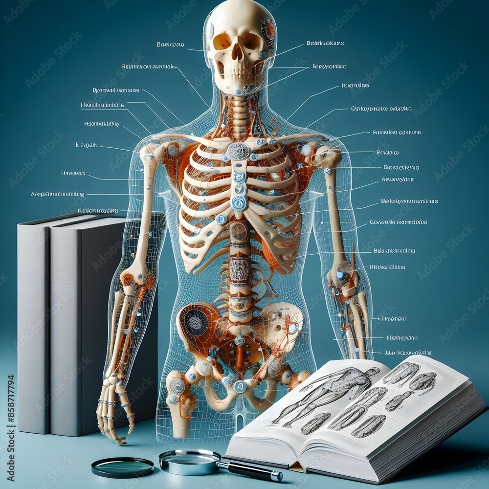 Exploring the 3D Human Body Skeletal System Anatomy: A Comprehensive Guide to Bone Structure ...