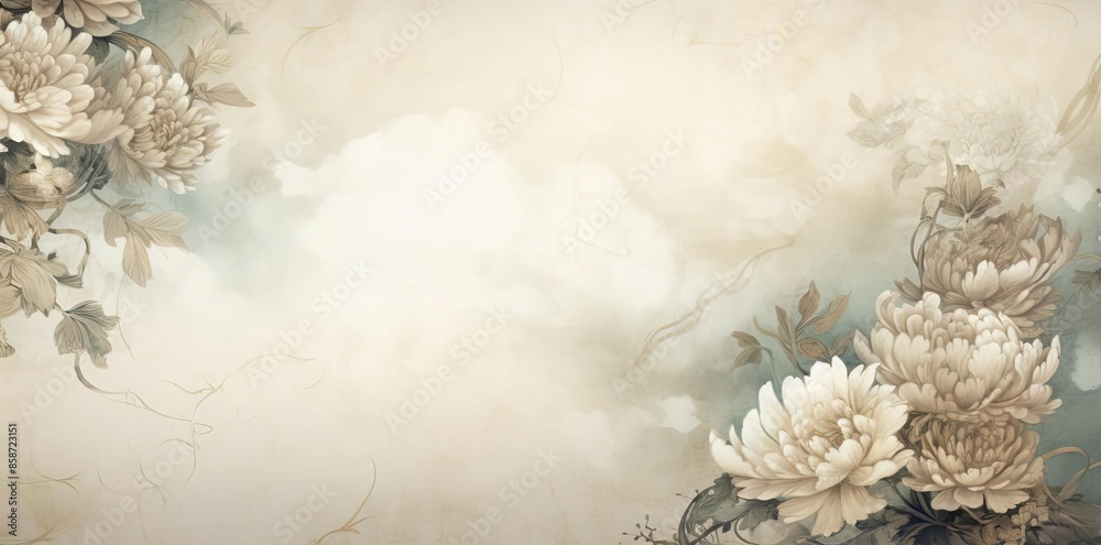 may backgrounds wallpaper featuring a variety of white and gray flowers ...