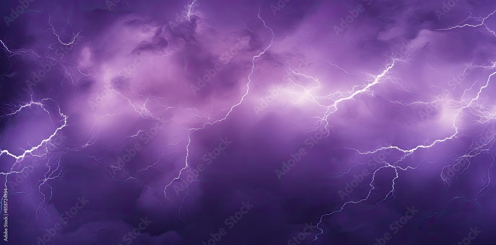 purple lightning background with a lot of clouds and lightning Stock ...