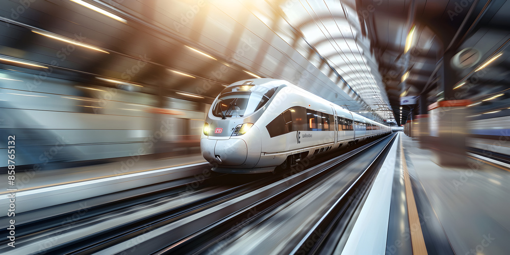 Electric rail train on fire burn big smoke firefighter crew spray foam ...