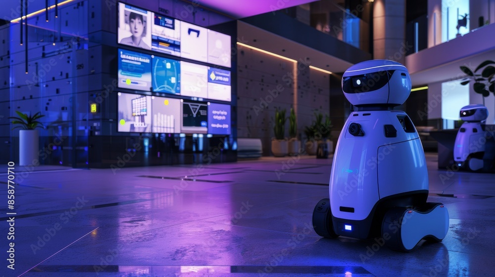 advanced autonomous security patrol system, where robotic sentinels ...