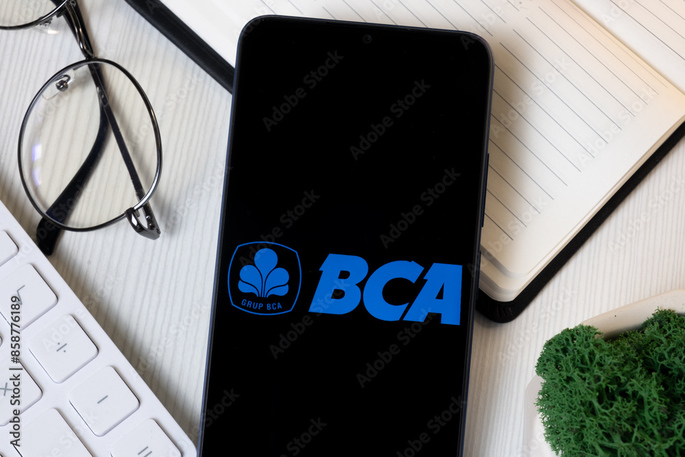 New York, USA - 1 June 2024: Bank Central Asia Logo on Phone Screen ...