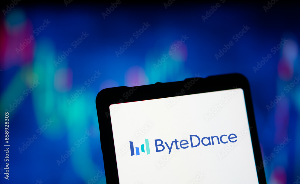 Dhaka, Bangladesh- 22 June 2024: ByteDance logo is displayed on ...