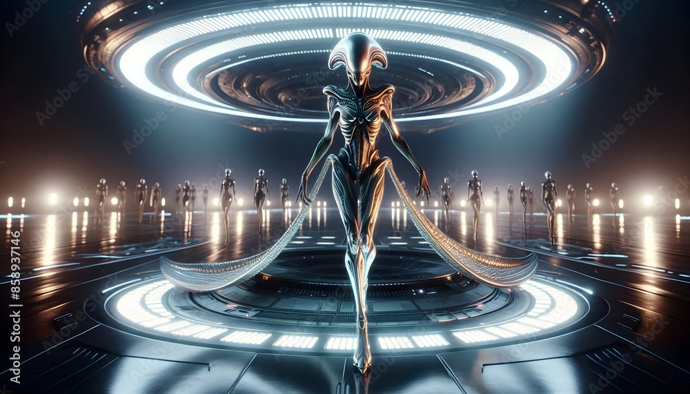 Foto de Aliens ancestrales, extraterrestre, ufo, arte, luces, platillo ...