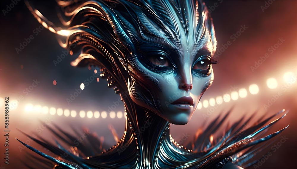 Foto de Aliens ancestrales, extraterrestre, ufo, arte, luces, platillo ...