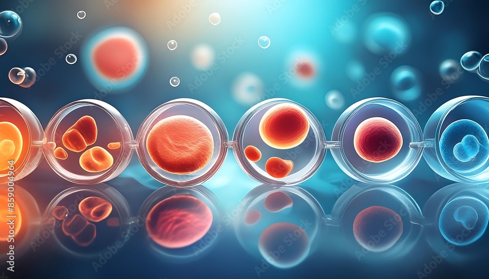 A visual journey of a stem cell differentiating into various types of ...