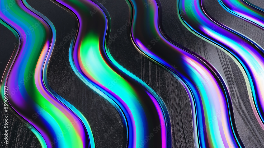 Blue green purple gradient metallic texture striped abstract background ...