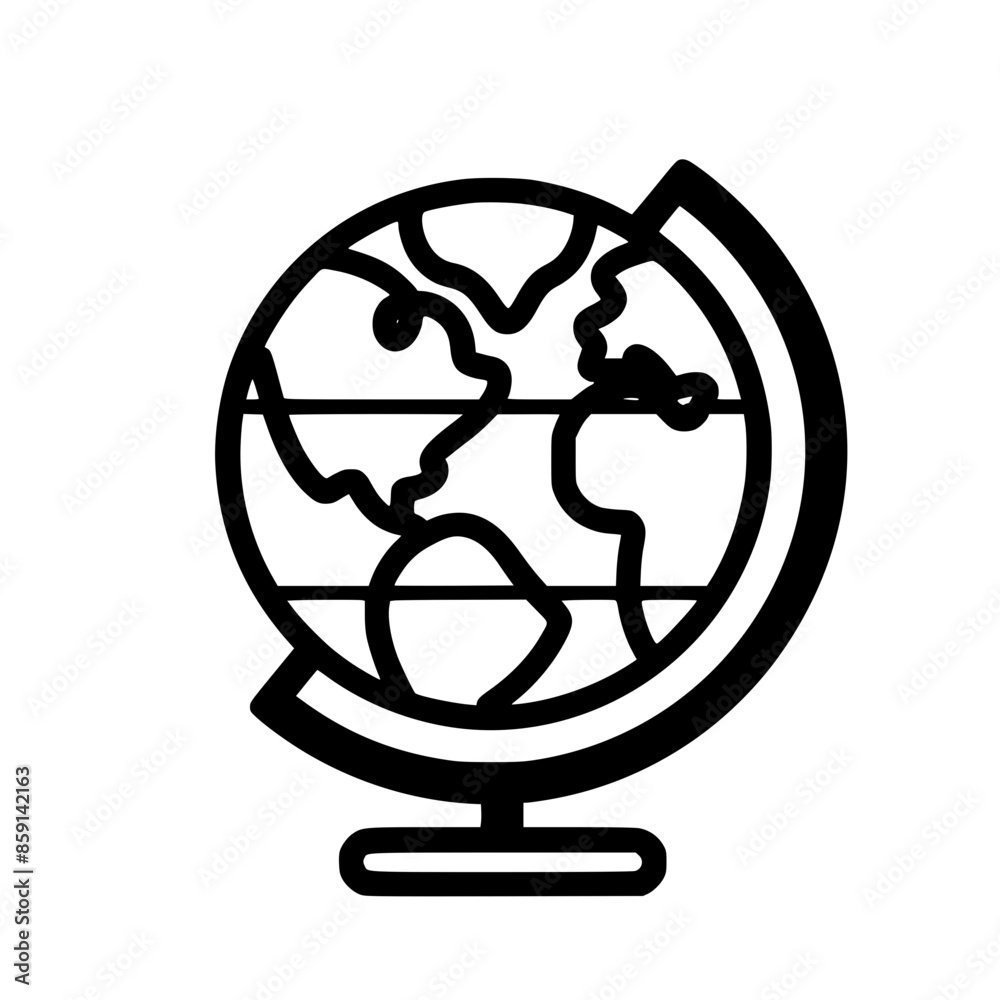 Vetor de globe icon, globe svg, travel svg, adventure svg file, flower ...