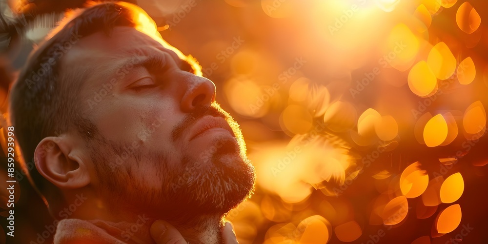 Severe allergic reaction swelling breathing difficulty affecting face ...