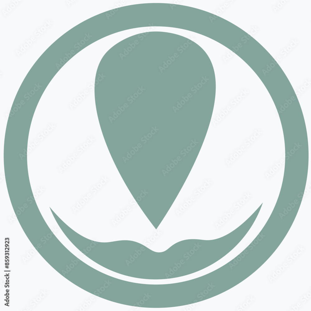 The icon is a pointer. Vector image with an exclamation mark in a ...