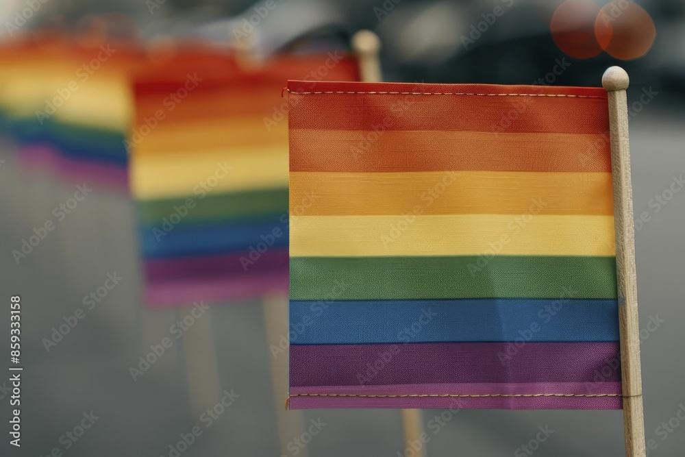 LGBTQ pride flags in bold, vibrant colors symbolize unity and pride ...
