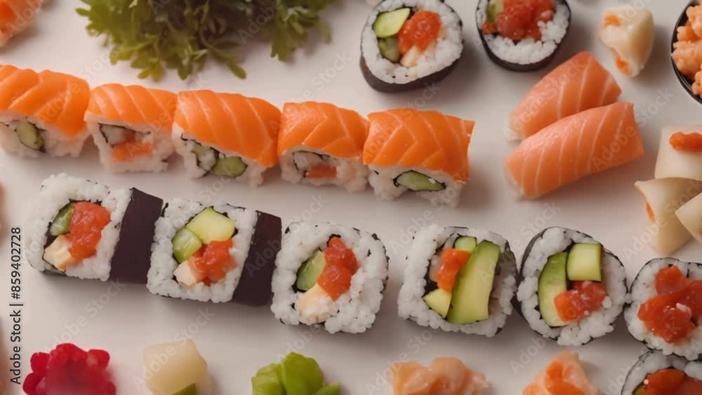 Sushi, a time-honored Japanese cuisine, artfully combines vinegared ...