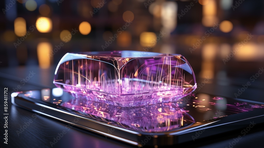 Innovative dental health app interface on a smartphone screen with ...