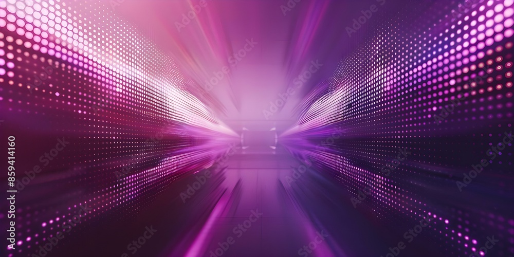 Abstract pixelated purple TV screen background with neon gradient and ...