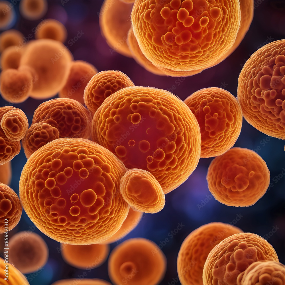 cellular therapy and regeneration microscopic view of body cells ...