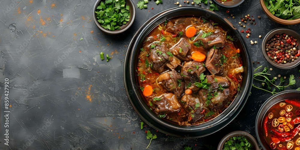 Indonesian oxtail soup a traditional culinary delight known as sop ...