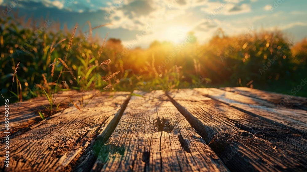 The close up picture of the empty table that has been made from the ...