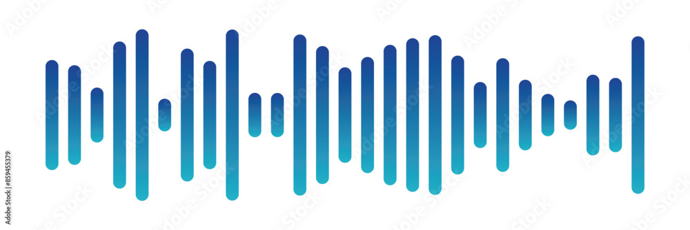 Podcast sound waves set. Waveform pattern for music player, podcast ...