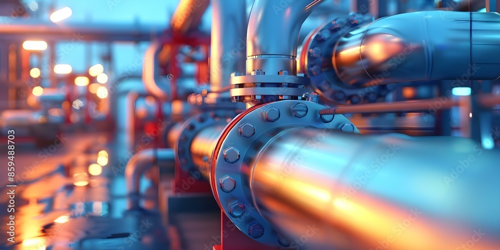 Visualization of pipelines in an LNG facility through 3D rendering ...