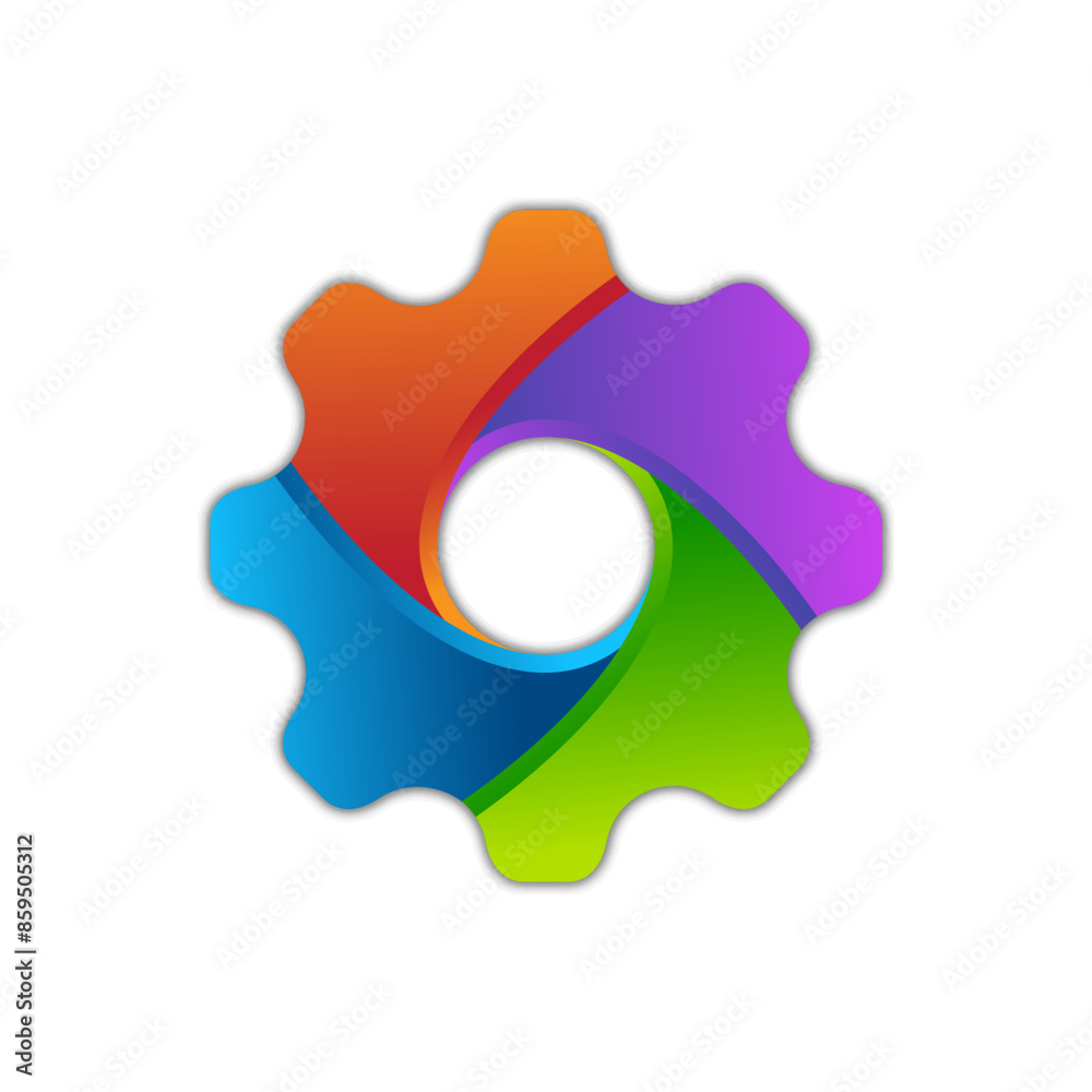 Setting Logo Vector Design. Setting Icons. Gear Icon sign. Gear Logo ...