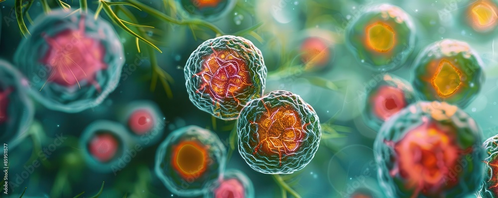 Formation of cell plates during plant cell cytokinesis, top view ...