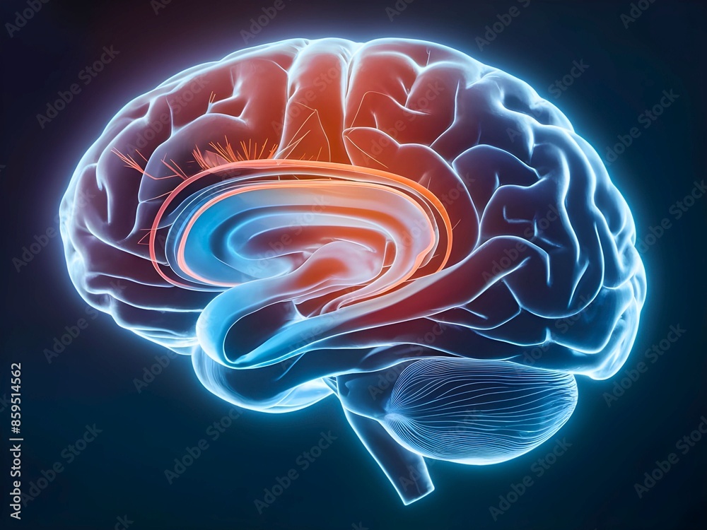 Detailed internal structure of the brain Includes the cerebellum ...
