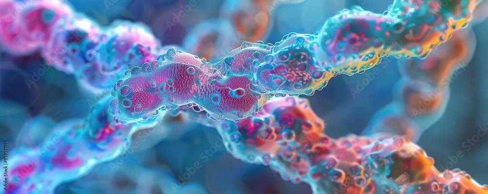 Synapsis of homologous chromosomes during meiosis I, top view ...
