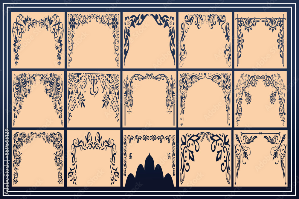 Indian Arch design, Laser and Router cutting for temple, mandir, cnc ...