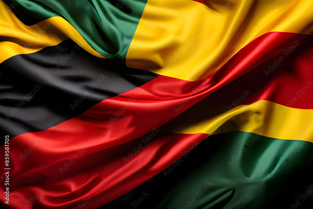 A powerful symbol of unity! The colors of the Pan-African flag - red ...