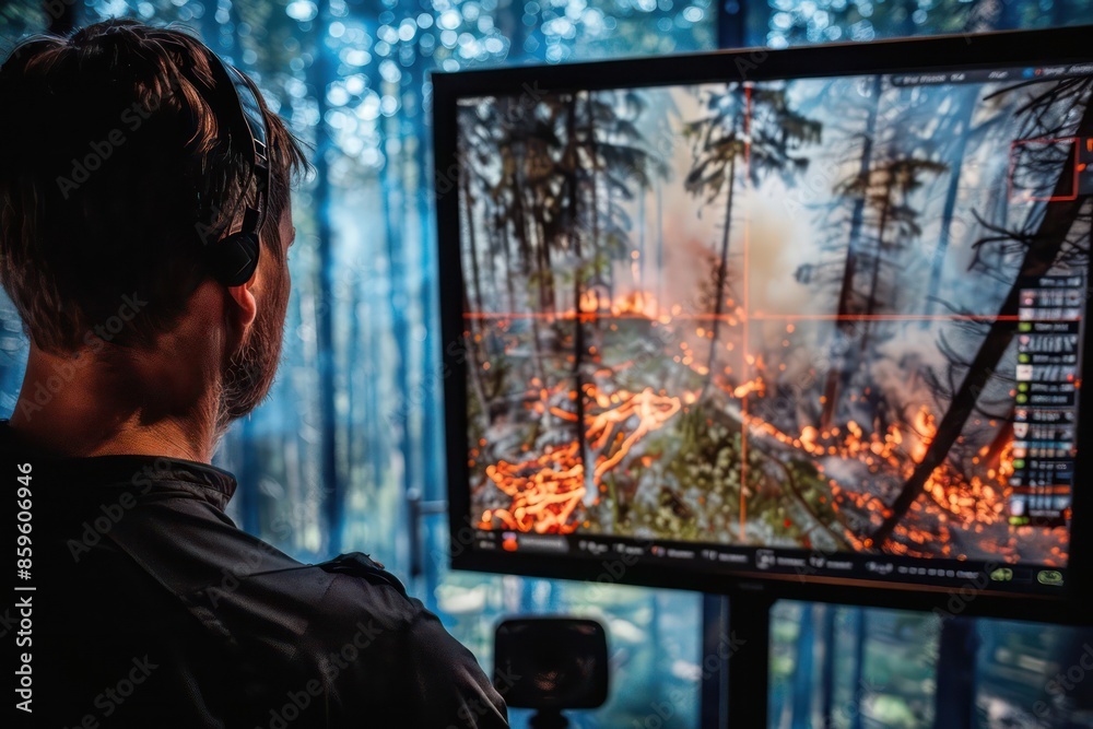 Advanced Forest Fire Detection System With Realtime Alerts And Digital Mapping Ilustração Do
