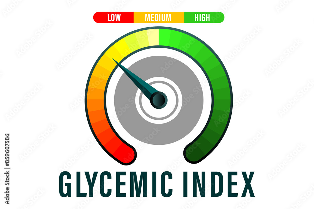 Glycemic index level on measure scale. PNG Background Stock ...