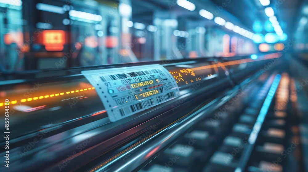 Futuristic train ticket with embedded RFID and dynamic travel ...